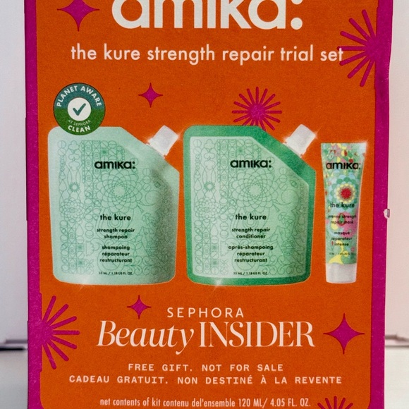 amika | Hair | Amika The Kure Repair Set In Mint And Purple | Poshmark